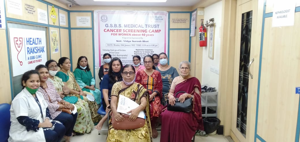 12th Cancer Detection Medical Camp - GSBS Medical Trust Mumbai