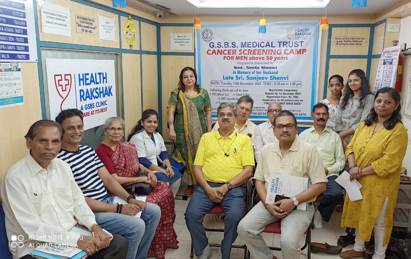 Second Cancer Detection Camp for Men successfully conducted on 13th ...