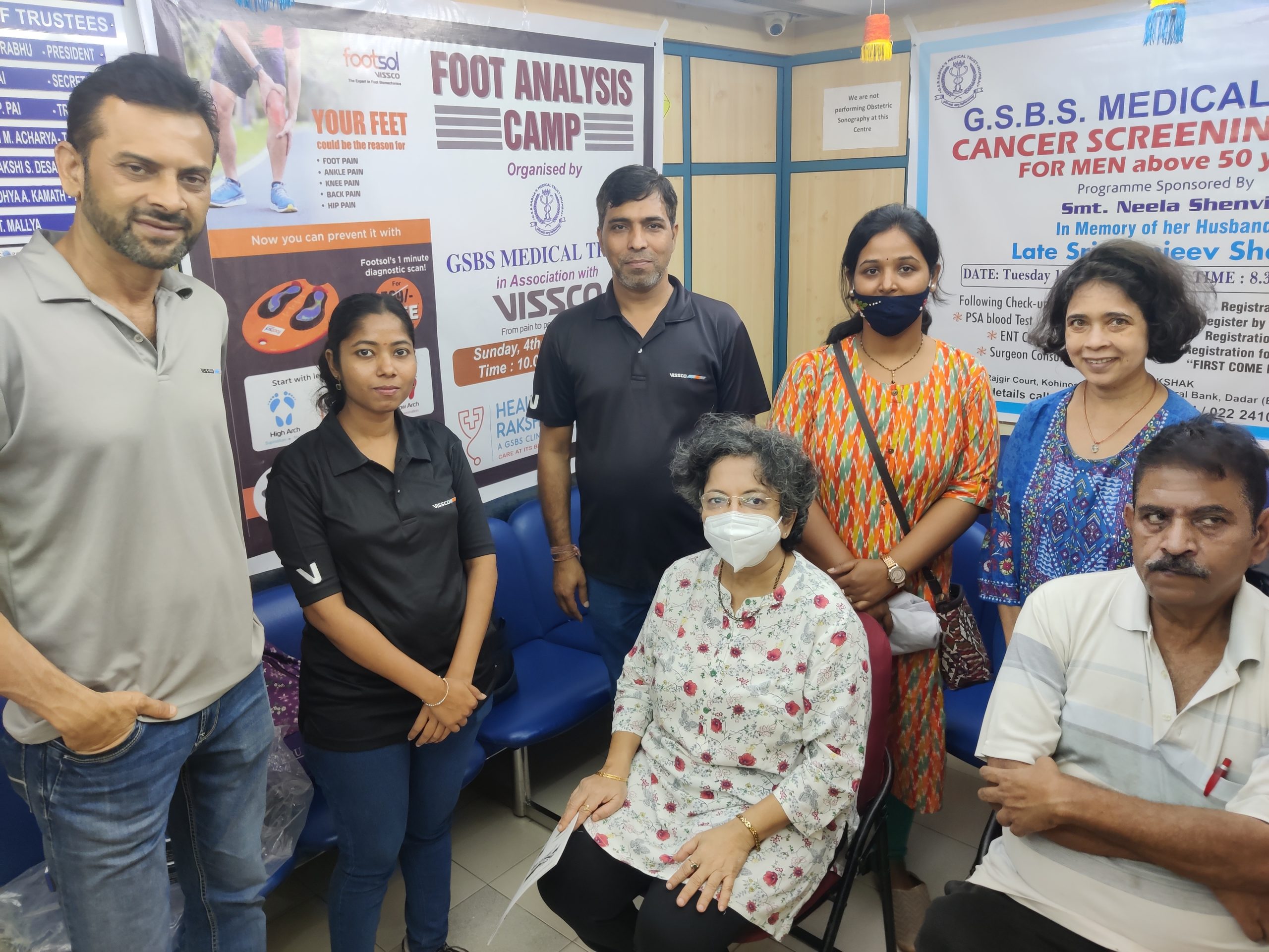 Foot Analysis camp in association with Vissco - GSBS Medical Trust Mumbai