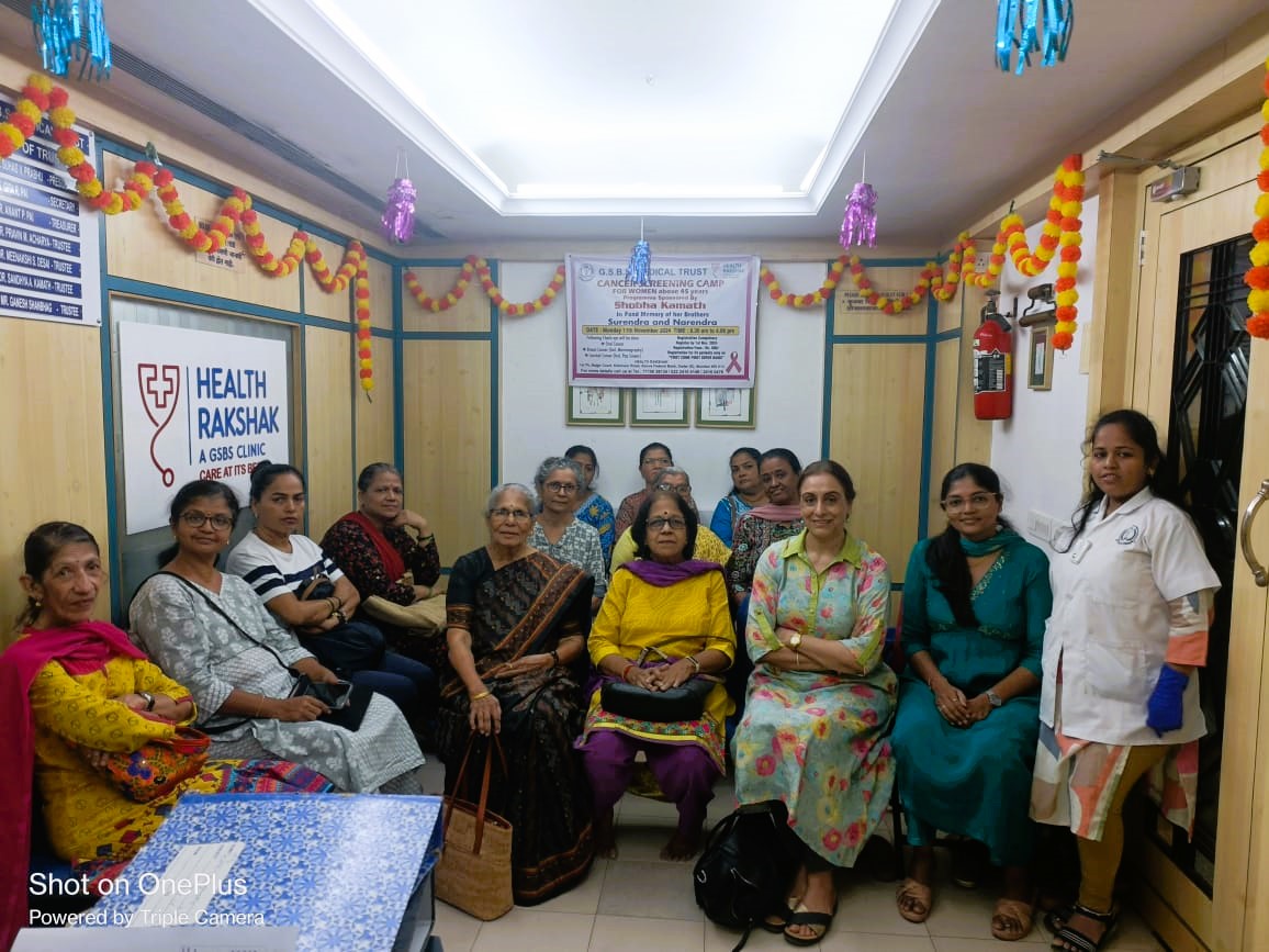 29th Successful Cancer Screening Camp for Women - GSBS Medical Trust Mumbai